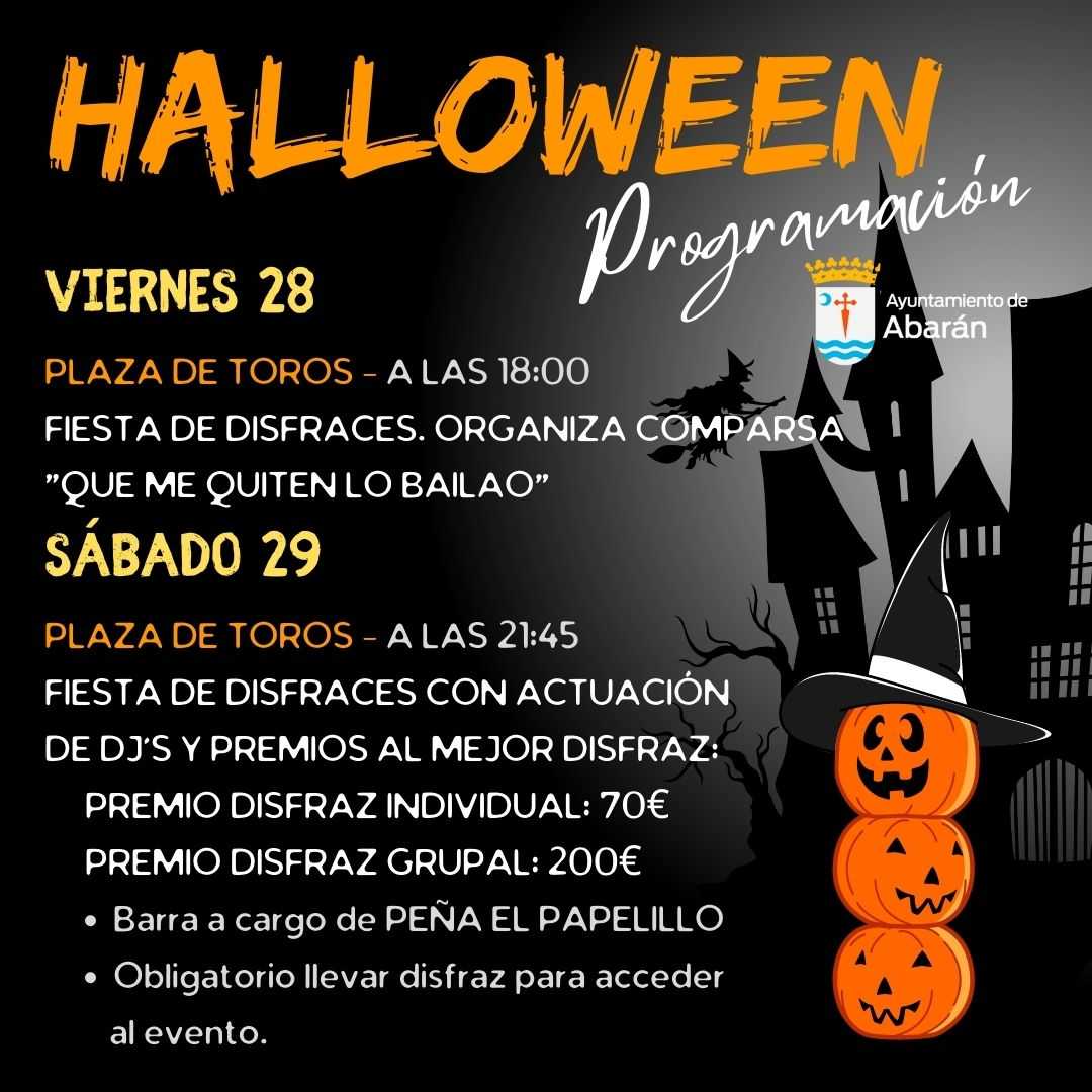 Programación Actividades Halloween 2022 Abarán